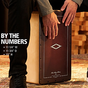 Meinl Artisan String Cajon with Dark Red Burst Frontplate / Baltic Birch Body - MADE IN SPAIN - Soleá Line, 2-YEAR WARRANTY (AESLRB)