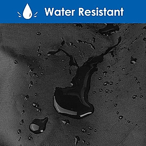 ANKIBER Patio Furniture Set Covers Waterproof , 600D Outdoor Rectangular Anti-UV Sofa Loveseat Couch Covers, Black Heavy Duty Chair Table Protection Covers (90"X62"X28")