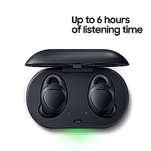 Samsung Gear IconX (2018 Edition) SM-R140NZKAXAR Bluetooth Cord-free Fitness Earbuds, w/ On-board 4Gb MP3 Player (US Version with Warranty) - Black