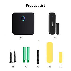 SECRUI Door Chime, Wireless Door Chimes When Door Open Entry for Business/Home/Office/Store (500ft Range 32 Chimes Adjustable Volume) Door Ringer Alert Buzzer Alarm with - 1 sensors