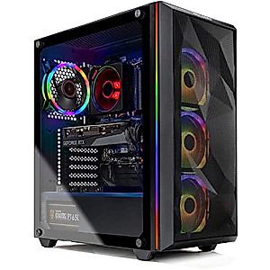 Skytech Gaming Chronos Gaming PC Desktop – AMD Ryzen 5 5600X 3.7 GHz, RTX 3060, 1TB NVME SSD, 16G DDR4 3200, 600W GOLD PSU, AC Wi-Fi, Windows 10 Home 64-bit
