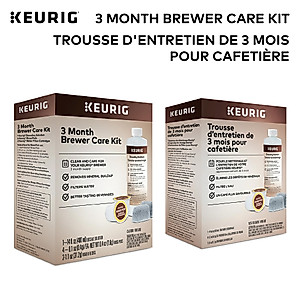 Keurig K-Classic Single Serve K-Cup Pod Coffee Maker Descaling and Cleaning Kit