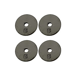 Ader Hollow E-Z Curl 1" Bar w/ 4 pcs of 2.5lb + 5lb Gray 1" Regular Plates