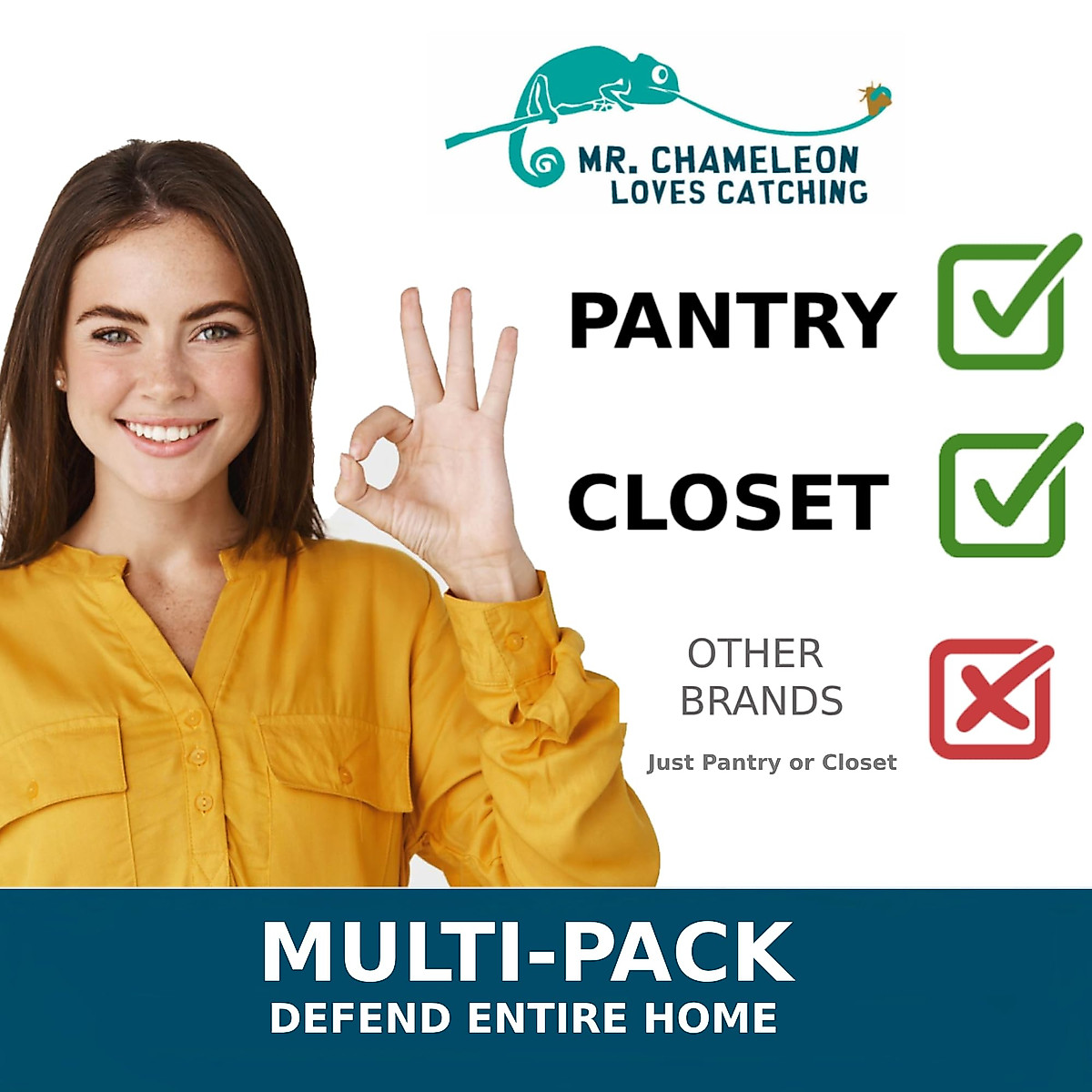 2024 All-New Moth Traps - Multi 4 Pack Bundle (2 Pantry and 2 Clothes) Magic Moth Catch, Safe & Odor-Free Protect Kitchen, Wardrobe, Closet