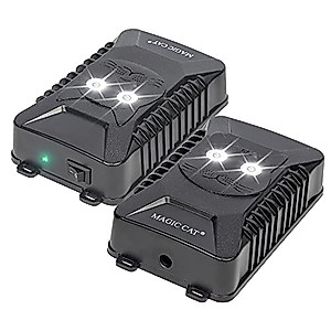 MAGIC CAT Under Hood Animal Repeller Rodent Repellent, Ultrasonic Battery Operated Rat Deterrent with LED Strobe Lights, Rodent Defense Vehicle Protection for 12V 24V Car Truck RV, 2 Pack