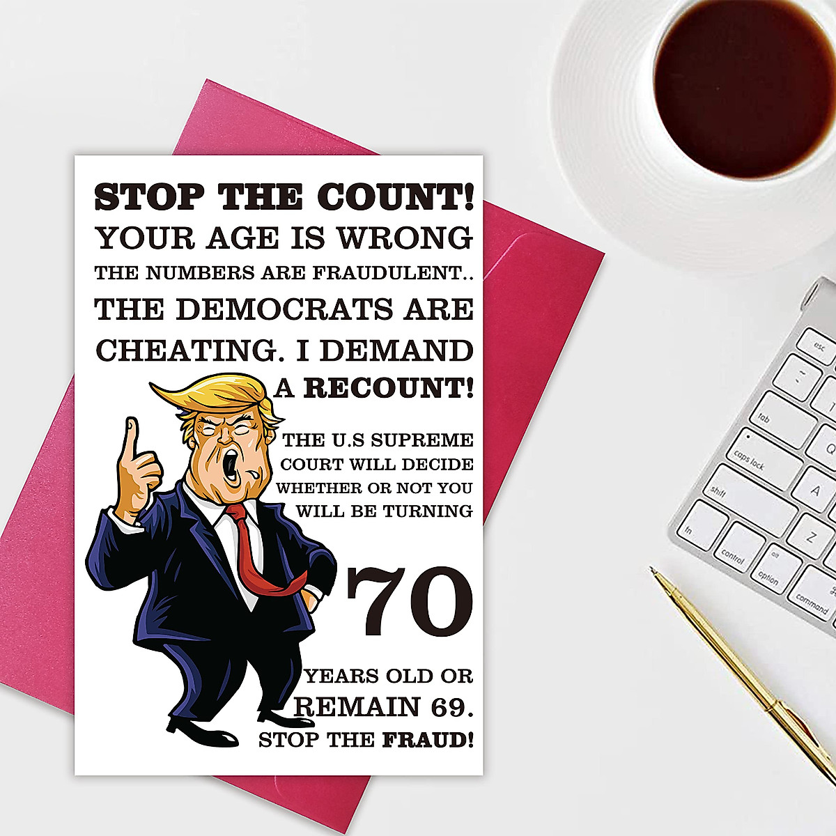 Funny 70th Birthday Card, Hilarious 70 Years Old Birthday Card for Friends, Dad, Mom, Brother, Sister