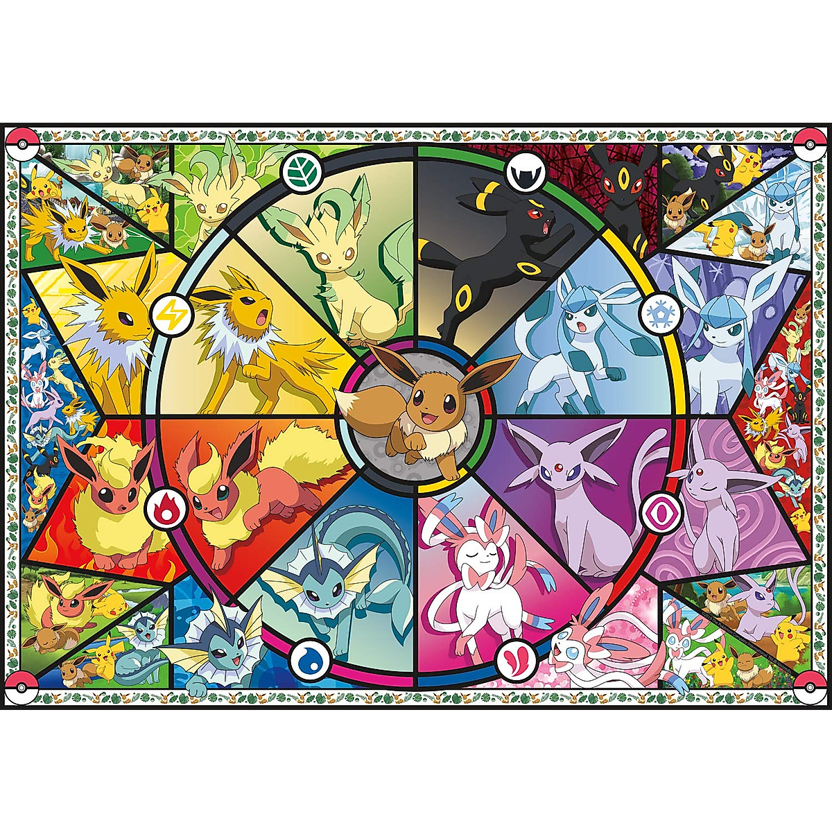 Buffalo Games - Pokémon - Eevee's Stained Glass - 500 Piece Jigsaw Puzzle