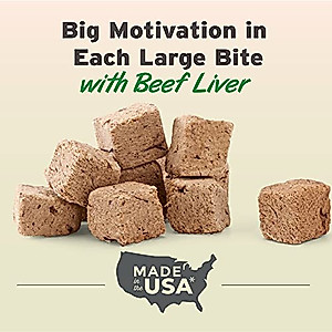 Pet Botanics Freeze Dried Training Rewards Puppy and Dog Treats, Made in The USA, Low Calorie Single Ingredient, Grain Free Beef Liver, 6 oz.