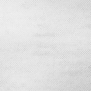 Expo International Premium Classic Matte Tulle Fabric, Bolt of 108 Inches X 25 Yards, Nylon Tulle Fabric, Flame-Retardant Tulle, Matte Finish, Washable, Versatile Fabric, Easy-to-Use | White