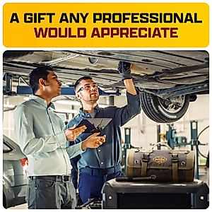 The Ryker Bag PRO Official Tool Roll Organizer – 4 Detachable Tool Pouches + Wrench Organizer, Heavy Duty Tool Bags for men + women Roll Up Tool Bag for Mechanic/Electrician Tools Storage