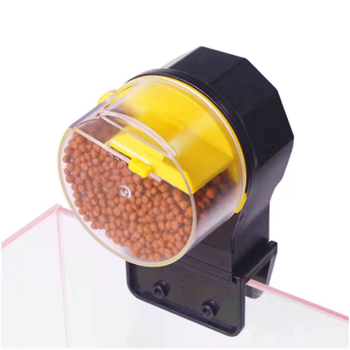 MJKSSH Automatic Fish Tank Feeder Aquatic Pet Supplies Automatic Feeding Device Auto Feeding on Vacation or Holidays,A