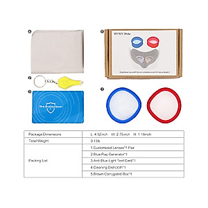 Customized Myopia Lenses Insert Compatible with Meta/Oculus Quest 2, Blue Light Blocking Lens with Silicone Protective Cover, Easy to Install & Remove, Anti-Fog Anti-Glare(Two Lenses, SPH:-4.75)