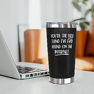 SHOW-YA Gifts for Him - Long Distance Relationships Gifts,Anniversary Romantic Gifts for Him Husband Men - Funny Birthday Gifts for Him Tumbler 20oz…