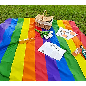 RCFFDL Pride Rainbow Tablecloth, 2 Pack Disposable Table Covers, 54" x 108" Plastic Table Cloth for Rectangle Tables for Wedding, Party, Banquet, Burgunday