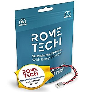 Rome Tech Replacement CMOS Battery for Sony Playstation 2/3 - PS2 PS3 Backup RTC BIOS Battery - 2 Wire Cable (1-Pack)