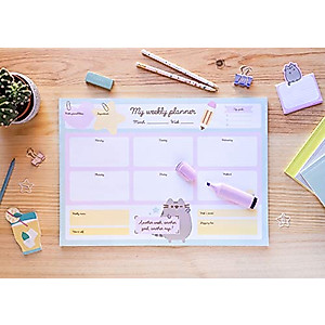 Official Pusheen A3 Desk Pad with Daily, Weekly and Monthly Calendar, Desktop Planner, Desktop Note Pad, 54 Undated Tear Off Sheets, 11.7 x 16.5 inches, To Do List - Kawaii Stationery (A3 SIZE)