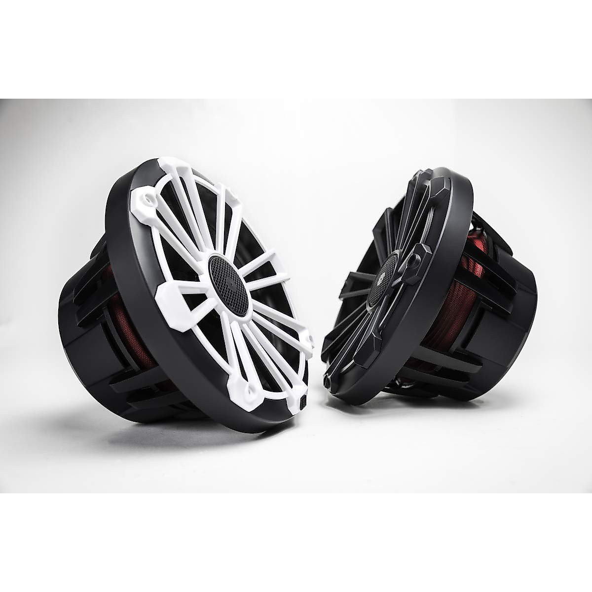 MB Quart NP1-120 Nautic Premium Waterproof Speakers (Black, Pair) – Marine Grade Speakers, Boat, RV, and Off-Road Vehicle Marine Audio, 3 Grill Colors (Black, Silver, White), 140 Watts, 8 Inch