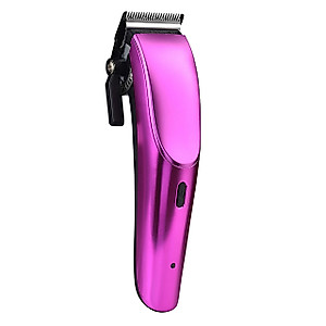 StyleCraft Ergo Professional Microchipped Magnetic Clipper with 5 Guards, Charging Stand, and 3 Customizable Colored Lids (Black, Pink, Blue)