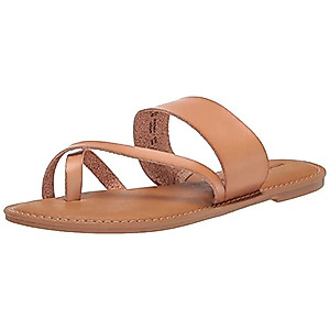 Amazon Essentials Women's One Band Flip Flop Sandal, Natural, 9.5