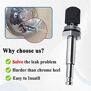 Ebrmeiwo RP5649 Stainless Steel Push Button Diverter, Compatible with Tub and Shower Faucets, Replacement Bathtub Valves Assembly