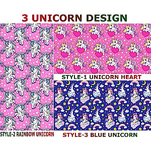 U'COVER Unicorn Birthday Wrapping Paper 6 Large Sheet Gift Wrapping Paper for Girls Kids Baby Shower Women Boys for Wedding Anniversary Holiday Party Graduation Gift Wrap Paper Folded 27 * 37inch