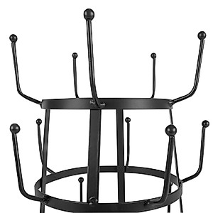 DII Metal Kitchen Storage Collection 3-Tier Mug Tree Stand, 9.5x12.75, Vintage Black