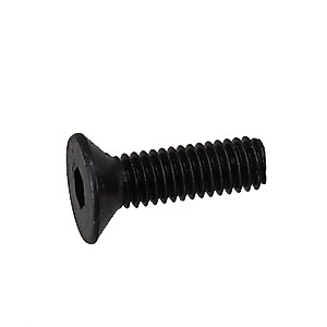 Mxfans 100pcs Black 10.9 Alloy Steel Flat Head Hex Screws M3 x 10mm