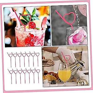 LALAFINA 25Pcs straw hawaiian decor coffee mug tumbler for disposable drinking stanly bridal shower favors the pet Home Supply Party Accessories Party Supply juice bent