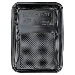 Black+Decker Paint Tray Liner - 10 Pack: Convenient Disposable Liners for Easy Cleanup - Compatible with Standard Paint Trays - Ideal for DIY Projects and Professional Painting Jobs