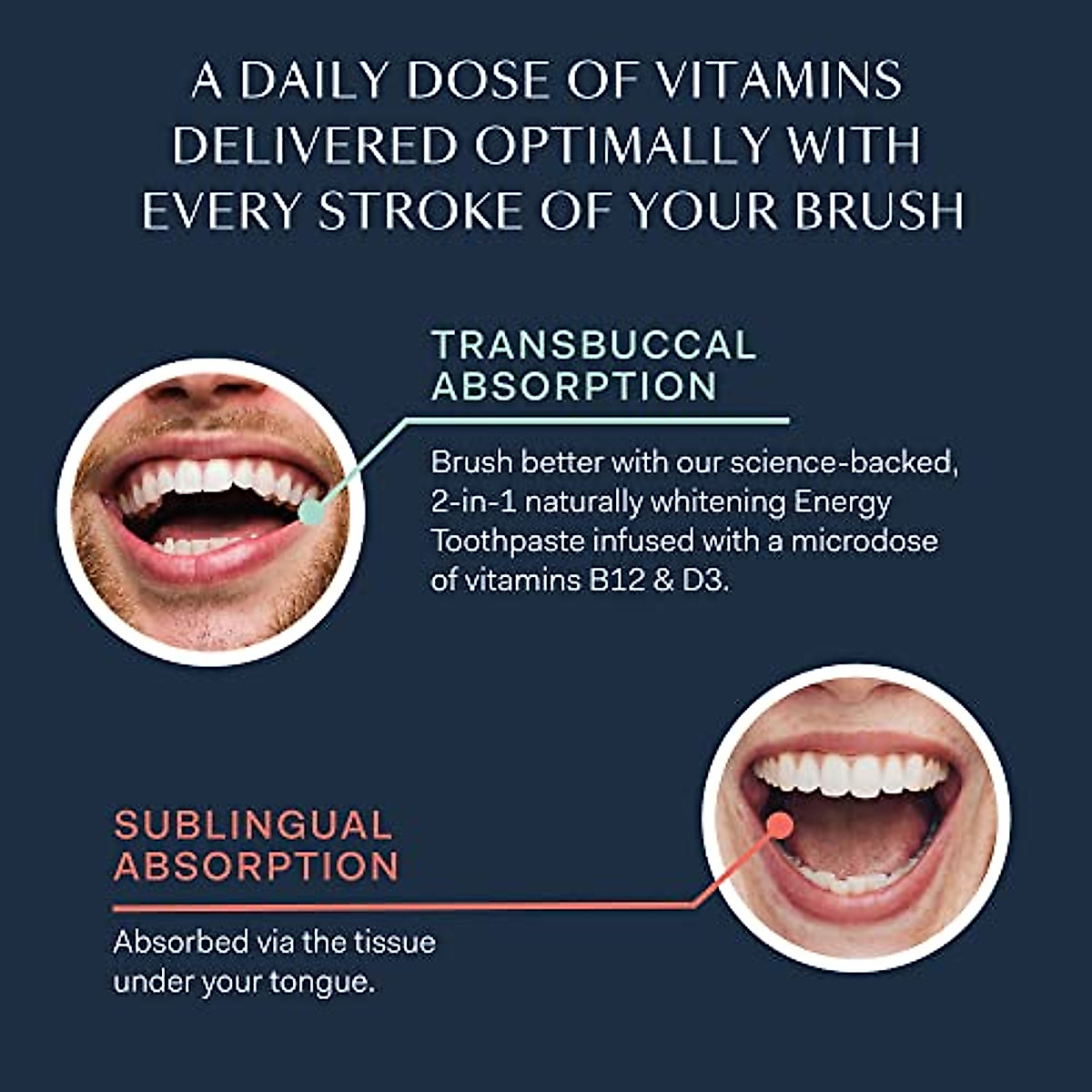 Better & Better Energy Toothpaste with Vitamin B12 & D3 | Fluoride Free, SLS Free Toothpaste 1 CT | Fresh Breath with Organic Mints | Natural, Vegan, and Whitening Toothpaste for Bones & Energy