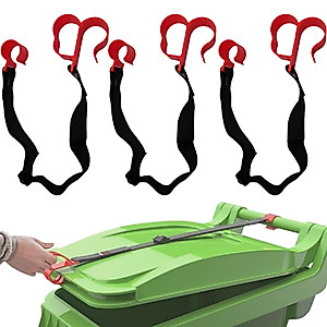 Wedhapy Trash Can Locks for Animals Trash Can Lock, 3PCS 34 Inch Adjustable Trash Can Lid Lock, Reusable Garbage Can Lock, Universal Garbage Can Locks for Animals