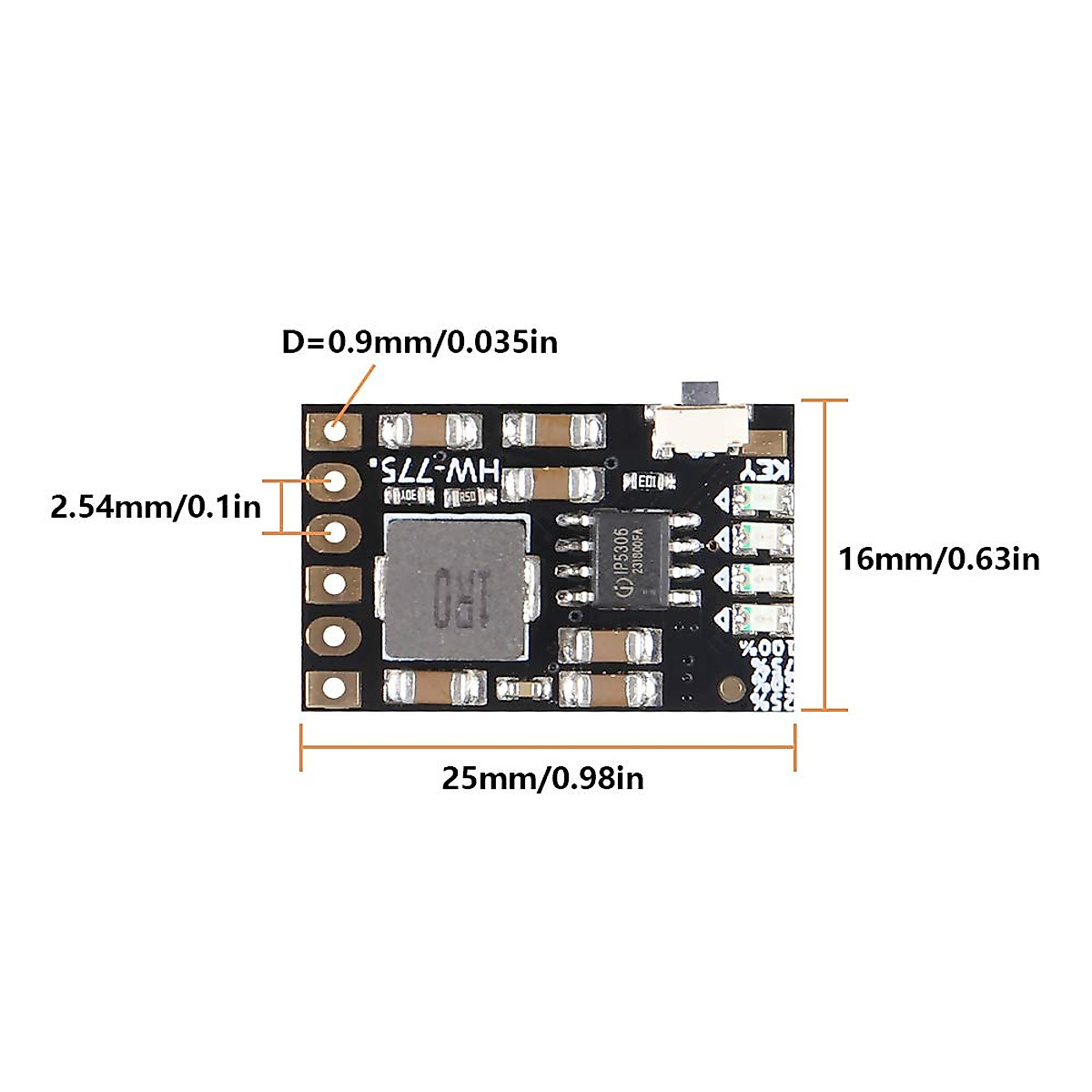8PCS 2A 5V Charge Discharge Integrated Module 3.7V 4.2V for 18650 Lithium Battery Charging Boost Mobile Power Supply Charge and Discharge Protection Converter Protection PCB Board Module