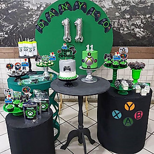 25 PCS Video Game Cupcake Toppers Video Game Happy Birthday Cake Topper Game On Controllers Cupcake Picks GamePad Cake Decorations for Game Theme Baby Shower Kids Birthday Party Supplies