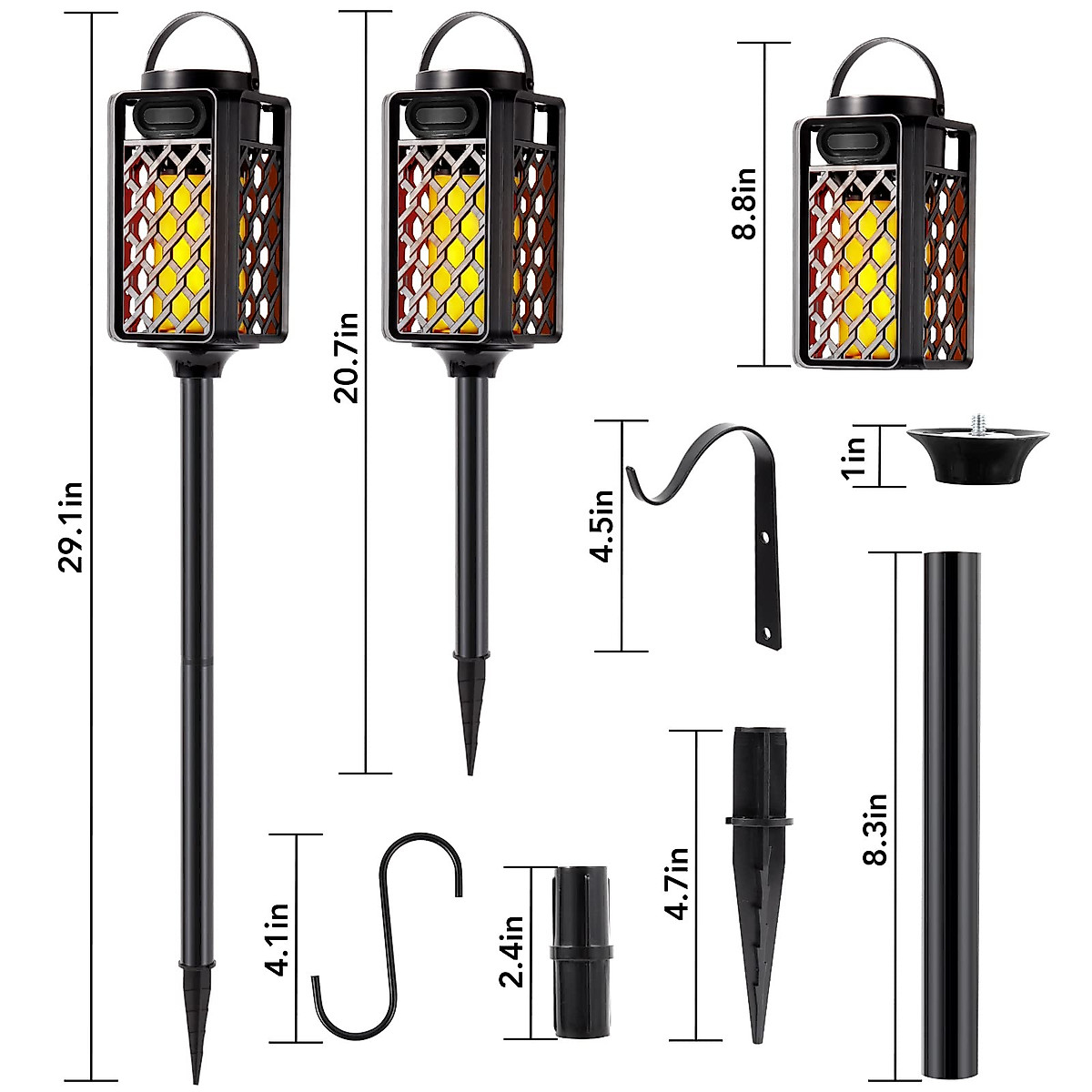 Outdoor Bluetooth Speaker,Wireless Bluetooth Speaker with Torch Light,IP65 Waterproof LED Flame Atmosphere Lantern Speaker for Party Garden Camping Patio Men Women Couples Dads Moms