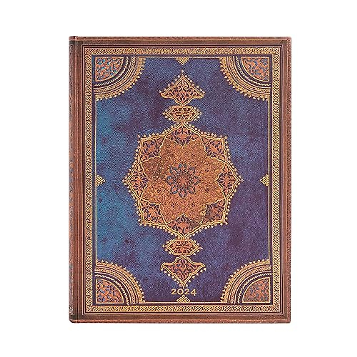 Safavid Indigo (Safavid Binding Art) Ultra 12-month Day-at-a-Time Dayplanner 2024