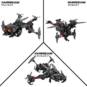 Snap Ships — KOMPLEX Hammerjaw K.L.A.W. Gunship — Building Toy Sets — 3 Builds — Ages 8+