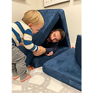 Figgy Modular Play Couch for Kids – Waterproof & Oeko-TEX Certified | Made in USA with Hook and Loop Connectors | Montessori Toy Sofa & Indoor Climbing Playset | Sensory Toy
