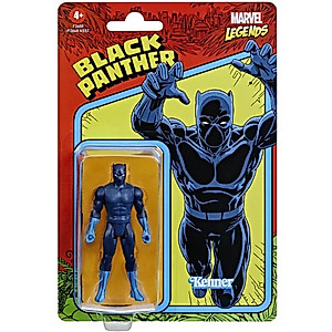 Marvel Hasbro Legends 3.75-inch Retro 375 Collection Black Panther Action Figure Toy