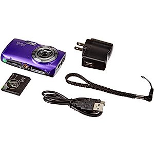 Vivitar 16 MP Digital Compact System Camera with 1.8-Inch LCD - Purple (VS130-PUR)