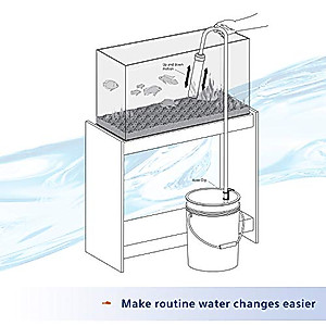 Aqueon Aquarium Siphon Vacuum Gravel Cleaner Large - 16 Inches