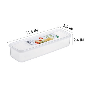 2 Pack-Pasta Storage Containers, Airtight Spaghetti Food Container with Soft Lids, BPA Free, Kitchen Box Organization Jar for Spaghetti, Cereal, Flour, Sugar, Noodles (2)