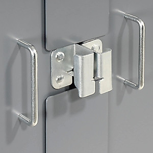 Global Industrial Bin Cabinet with 64 Red Bins, 38x24x72, Unassembled