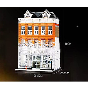 General Jim's Crystal Palace City Modular Building Blocks MOC 2 Floor Shopping Store 3804 Piece Building Blocks Bricks House Toy Building Set with All Accessories Shown for Teens and Adults