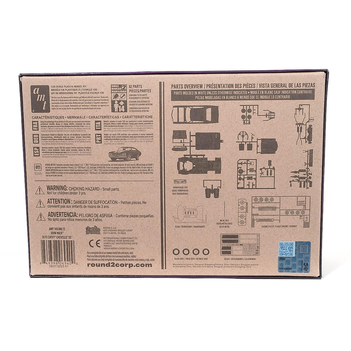 AMT 1970 Chevy Chevelle John Wick 1:25 Scale Model Kit