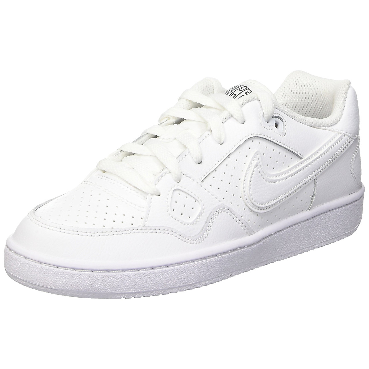 Nike Boys Son of Force Low GS Basketball Shoes, All White, 5.5 Big Kid
