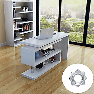 4 Pack 3 Inch Lazy Susan Hardware, Square Metal Turntable Bearings, 120lbs Capacity Steel Rotating Bearing Swivel Plate for Serving Trays, Craft Project, Kitchen Cabinet