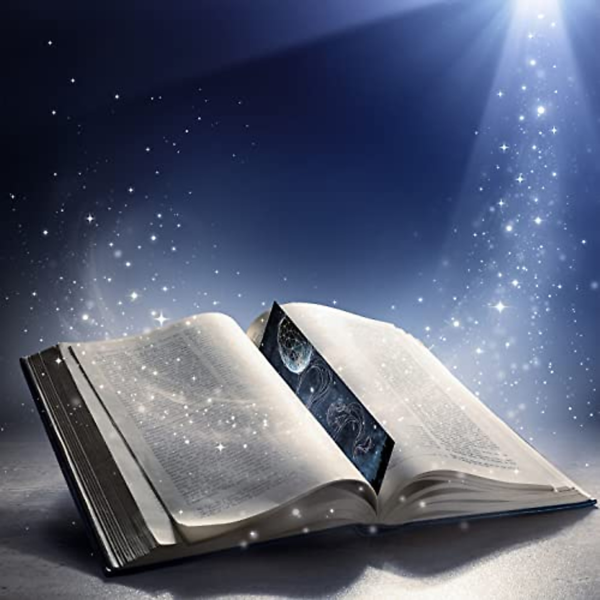 Anseal Cool Space Starry Night Bookmark, Bookmarks for Book Lovers, Bulk Bookmarks for Men, Unique Book Mark for Boys, Girls, Students, Classroom Gifts, School Prize, Reading Present