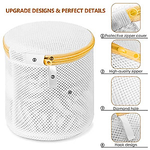 EDIMENS 9 Packs Mesh Laundry Bags for Delicates, Extra Large Durable Delicates Net Wash Bag for Washing Machine for Bras Lingerie, Underwear, Socks, Baby Cloths, Travel Organization Washing Bag