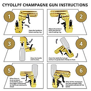 The 4th Generation Champagne Gun Shooter,Adjustable Champagne Spray Gun,Beer Gun Shooter with Longer Shooting Distance,Sprayed Under Without Air Pressure,Champagne Spray Gun,Champagne Squirt Gun