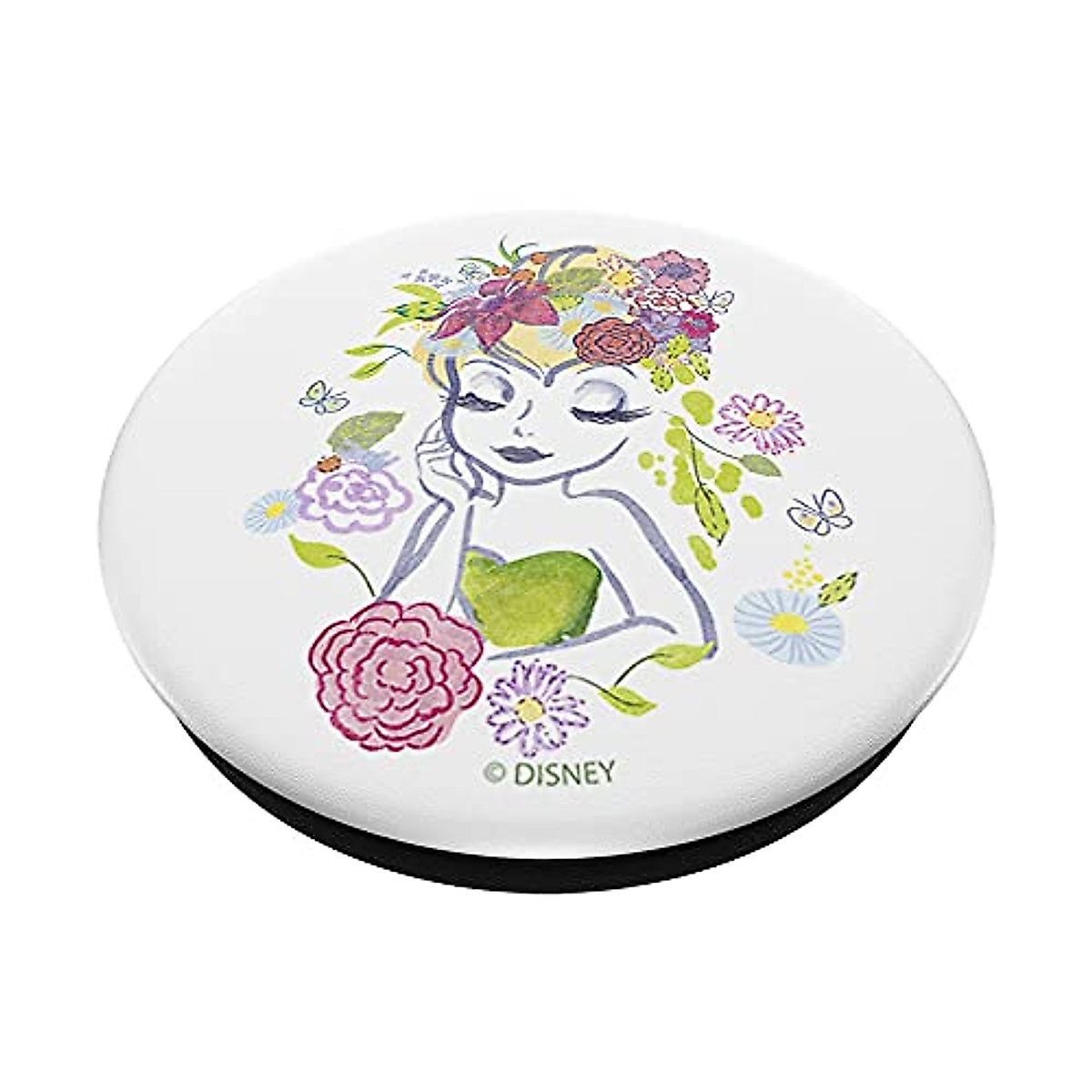 Disney Peter Pan Floral Illustrated Tinkerbell PopSockets Swappable PopGrip
